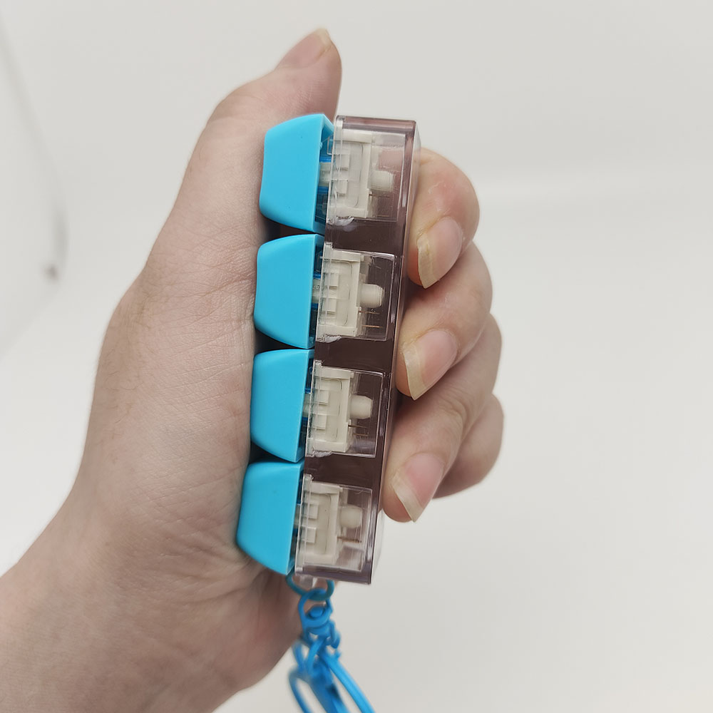 Fingertip Press Decompression Toy Colorful Keycap Keychain Key Ring Key ...