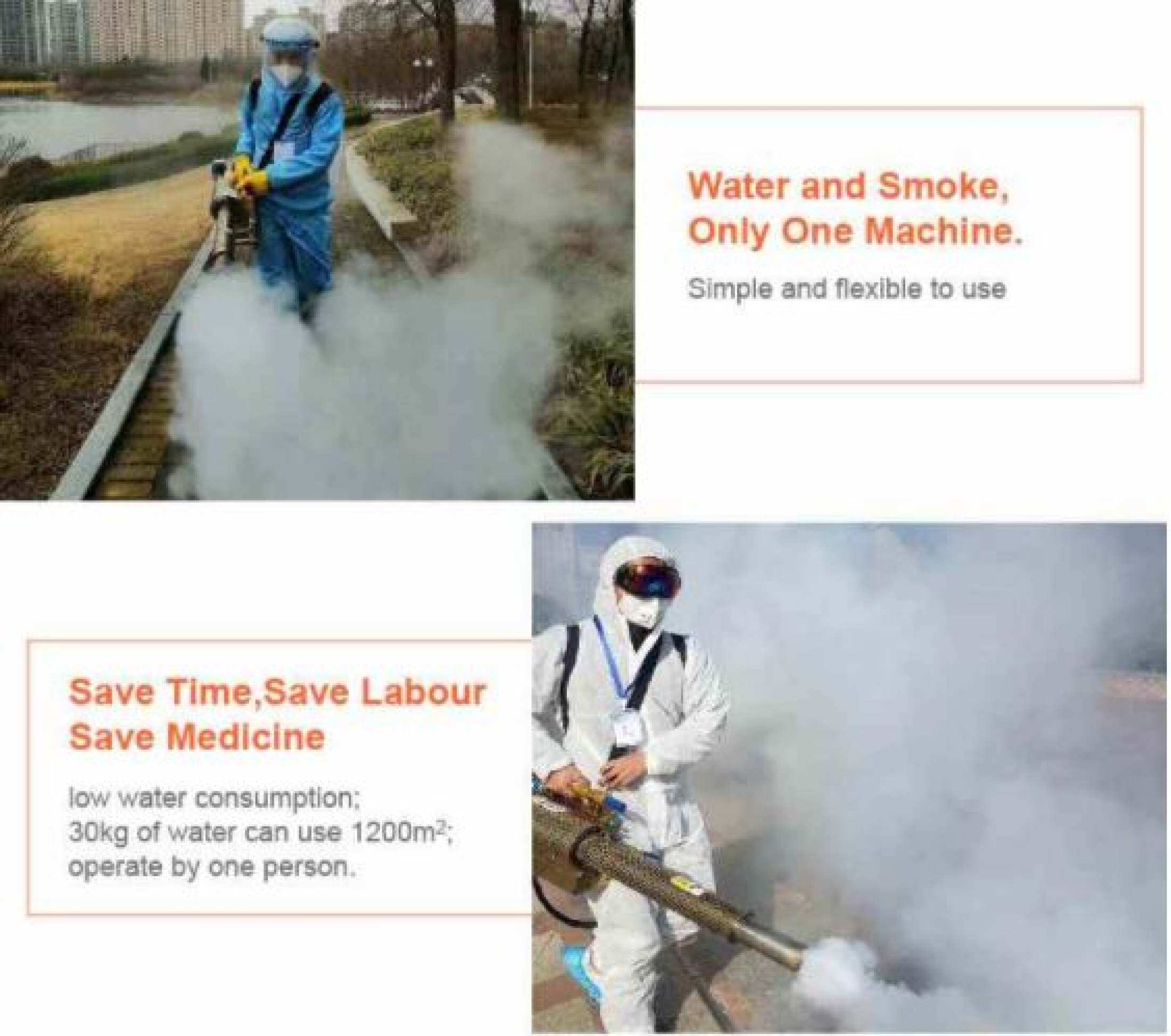 Portable Thermal Fogging Machine ULV Disinfection Fogger Sprayer for ...