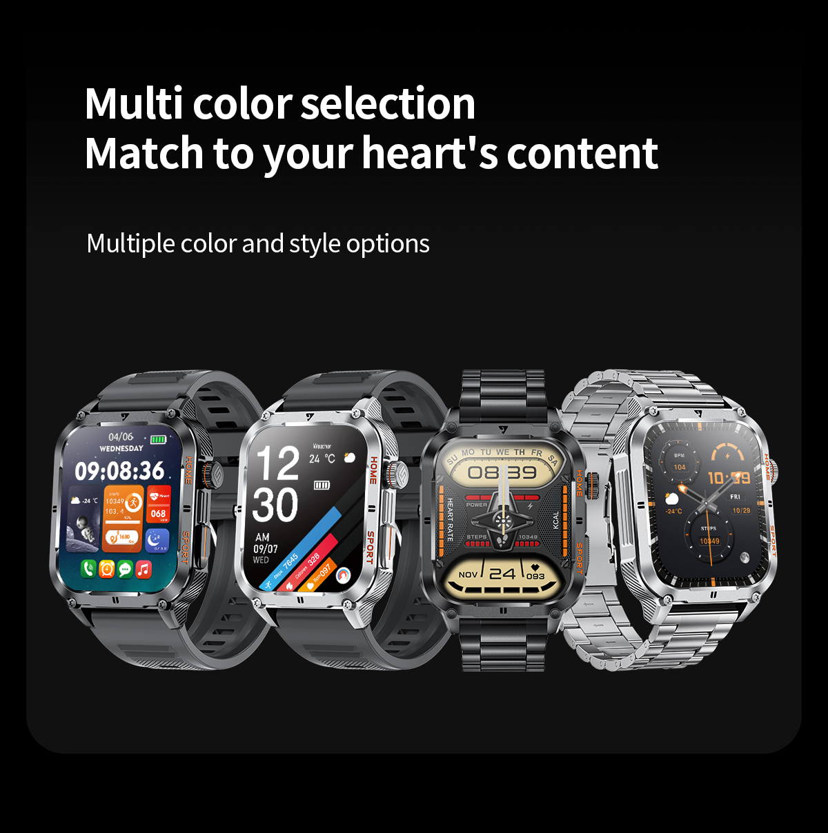 LIGE Smart Watch Original Heart Rate Blood Oxygen Multifunctional ...