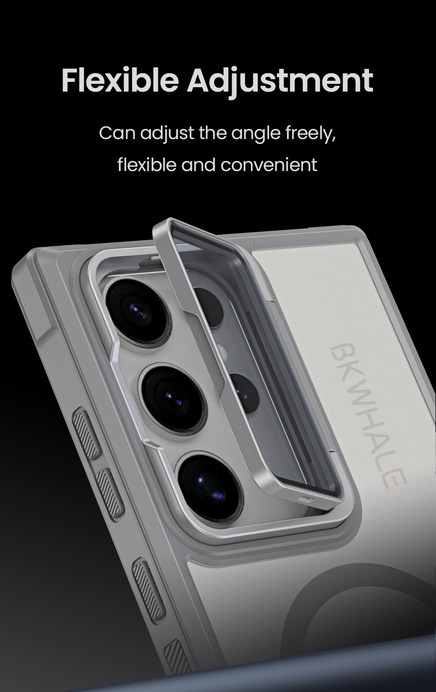 BKWHALE Magnetic Stand Phone Case For Samsung Galaxy S24 Ultra S25 Ultra S25+ S23 + S23 Ultra ...