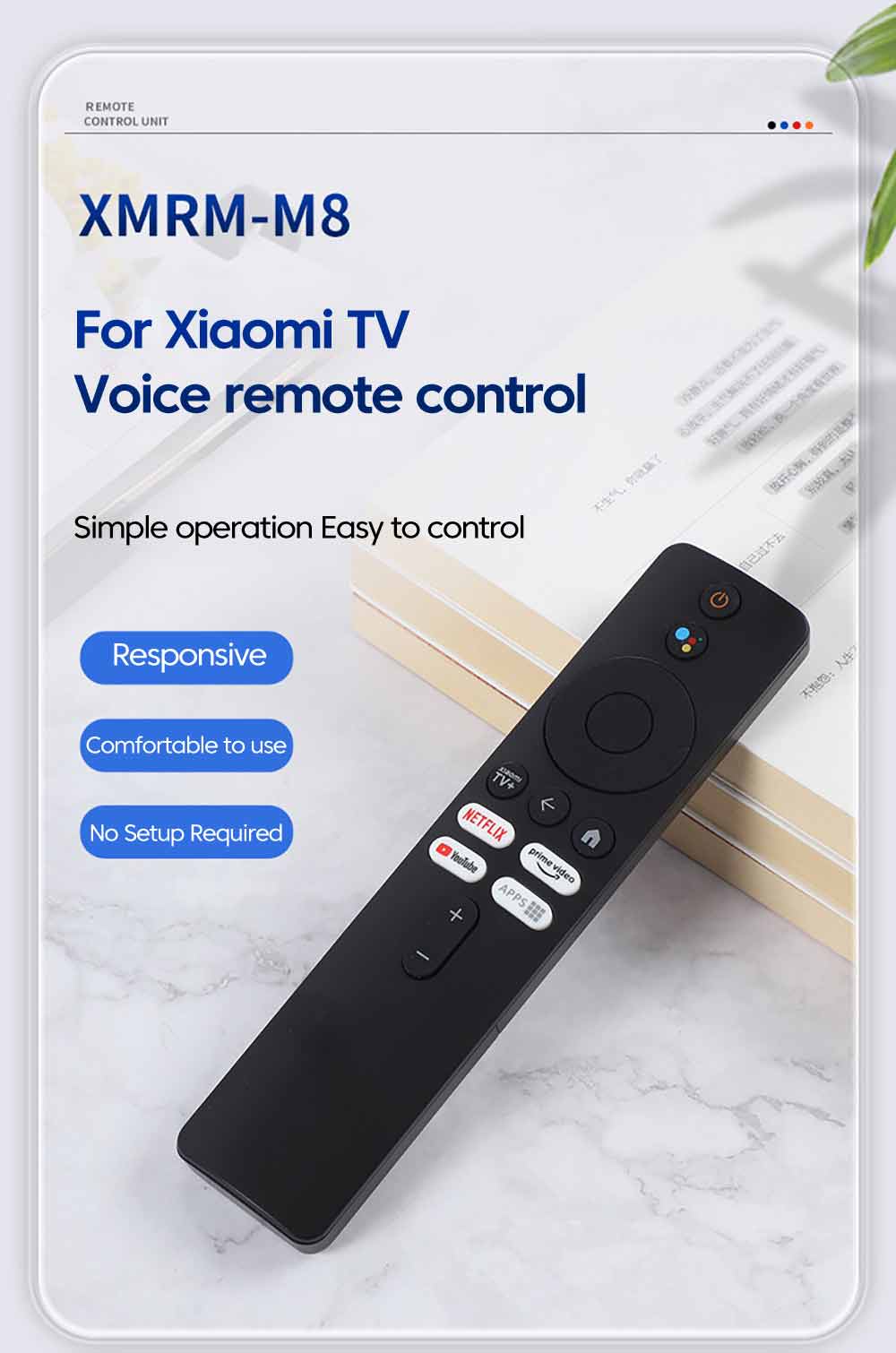Voice Remote Control for Xiaomi L32M6-6ARG L55M6-ESG L55M6-ARG L50M6 ...