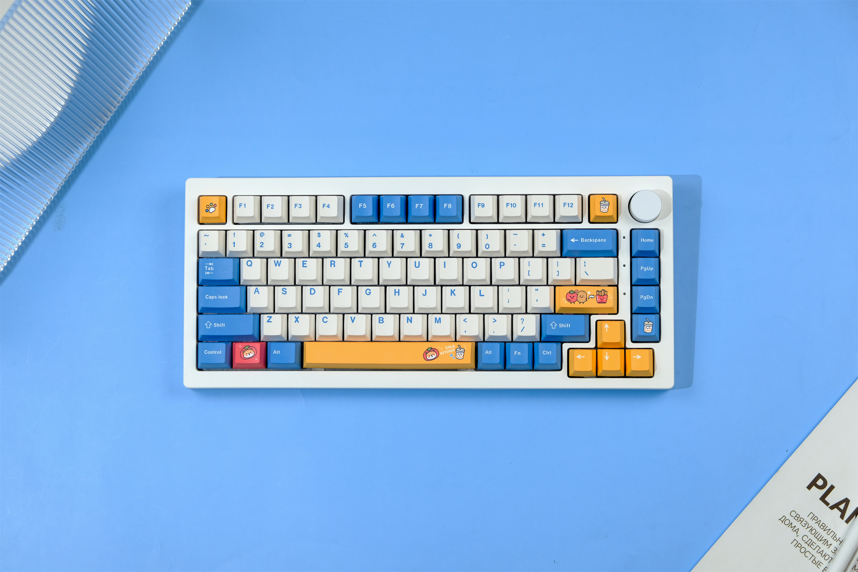 GMK Fries Dog keycaps 129 Keys keycaps Cherry Profile DYE-SUB ...