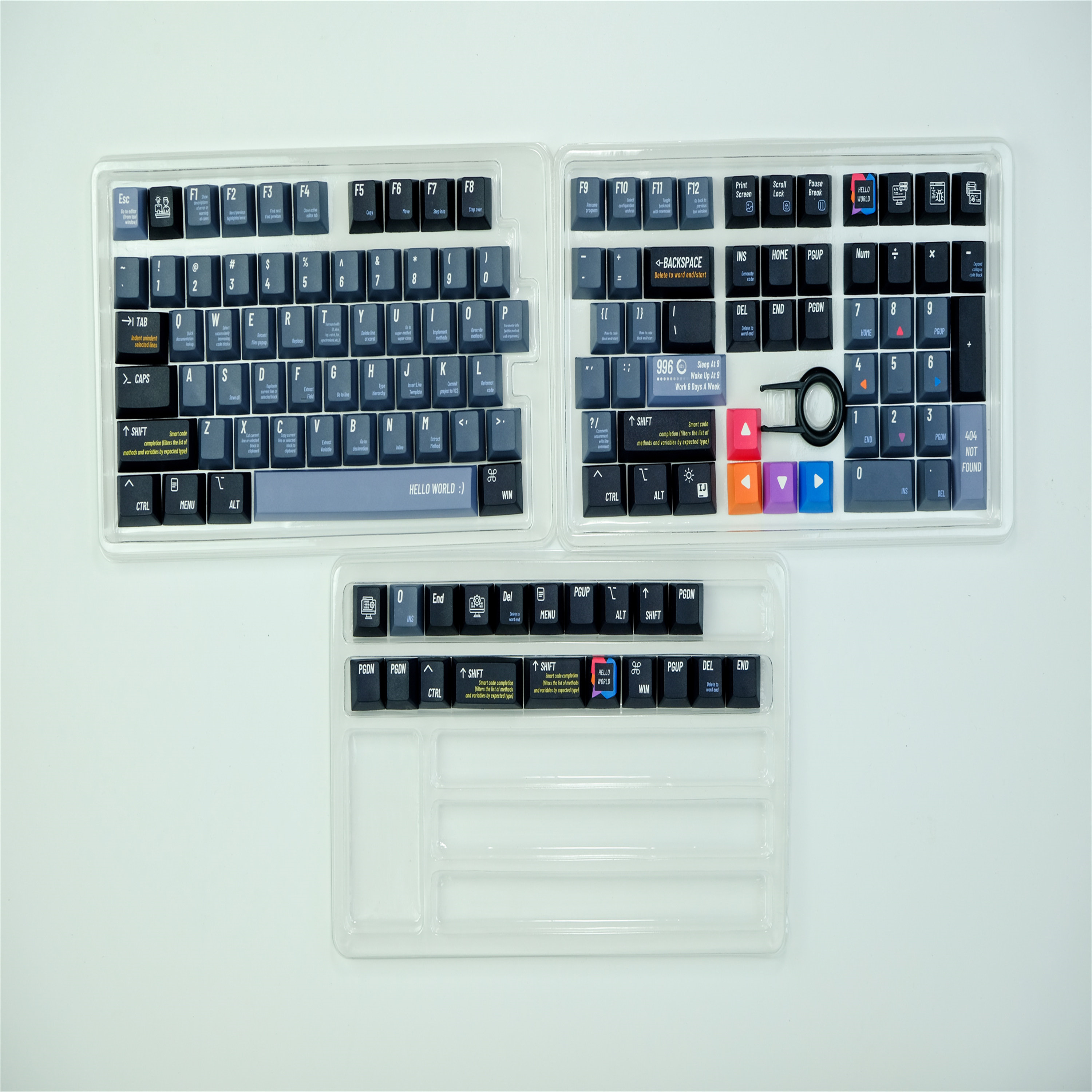 GMK Programmer keycaps 129 Keys keycaps Cherry Profile DYE-SUB ...