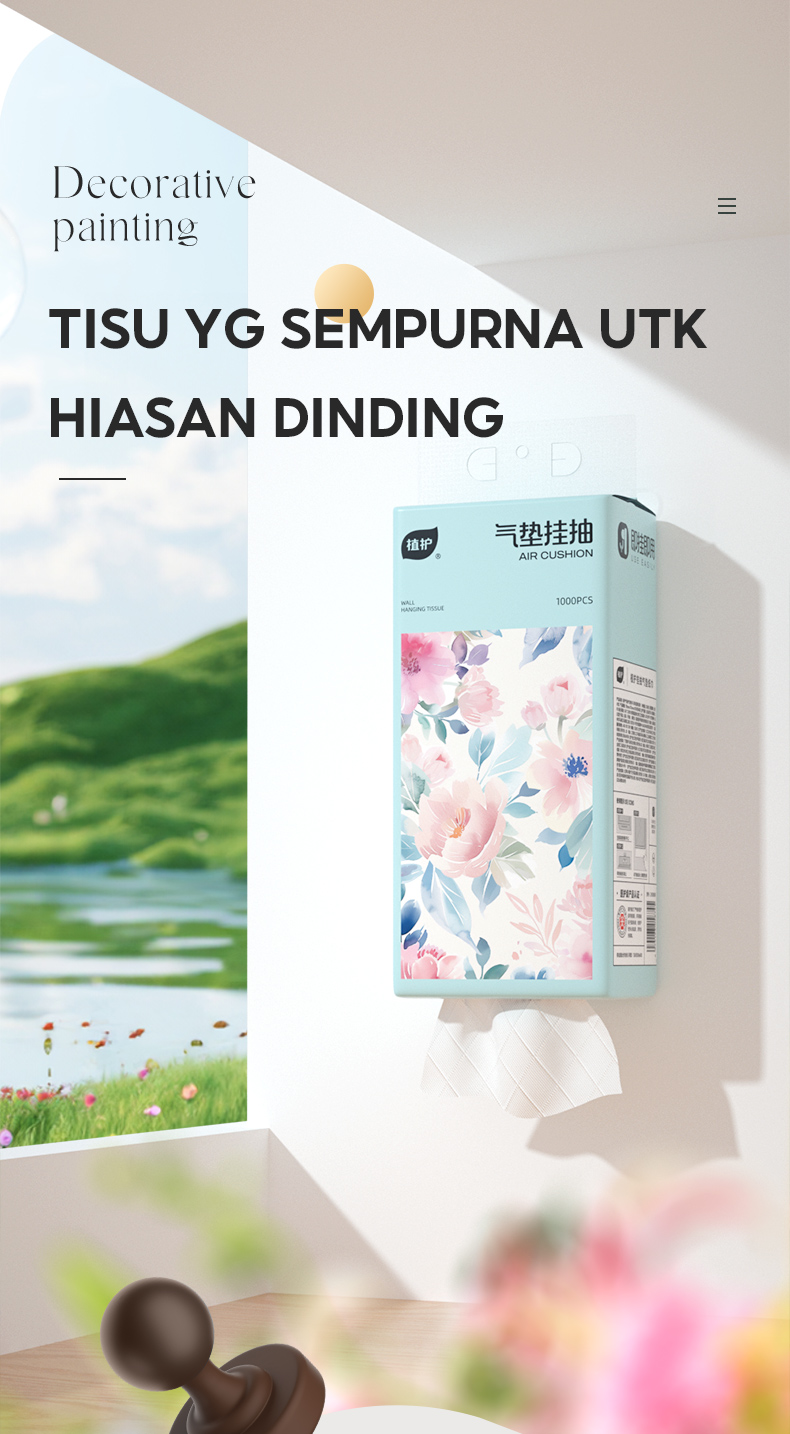 [3 pcs]Botare Air Cushion Tissue Deluxe Soft Pack Facial Tissue Large 4 ...