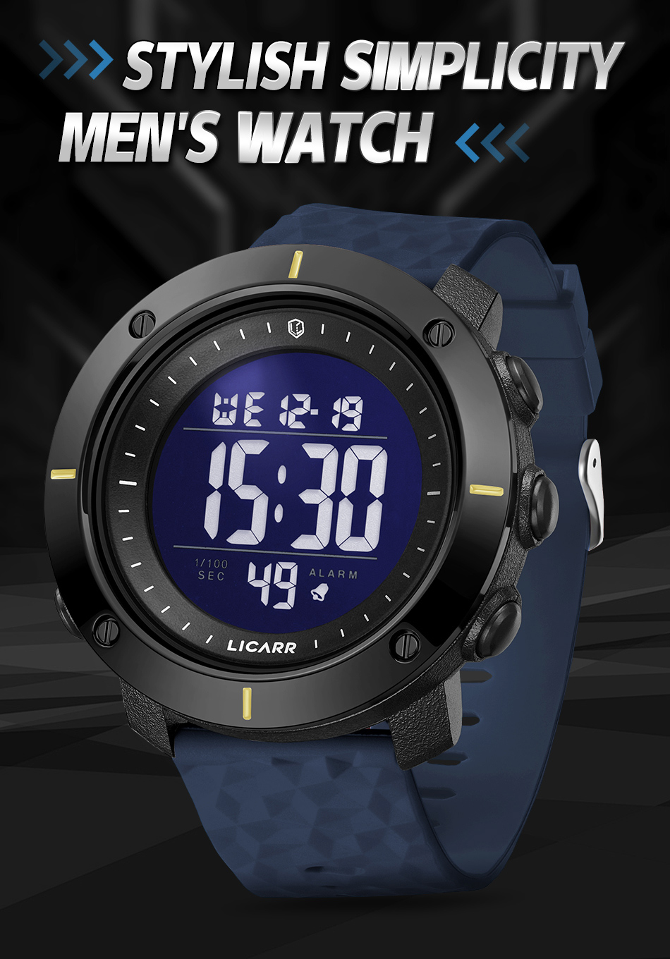 LICARR Men's Casual Brand Watches Sports Fashion Trend Men's Watch ...