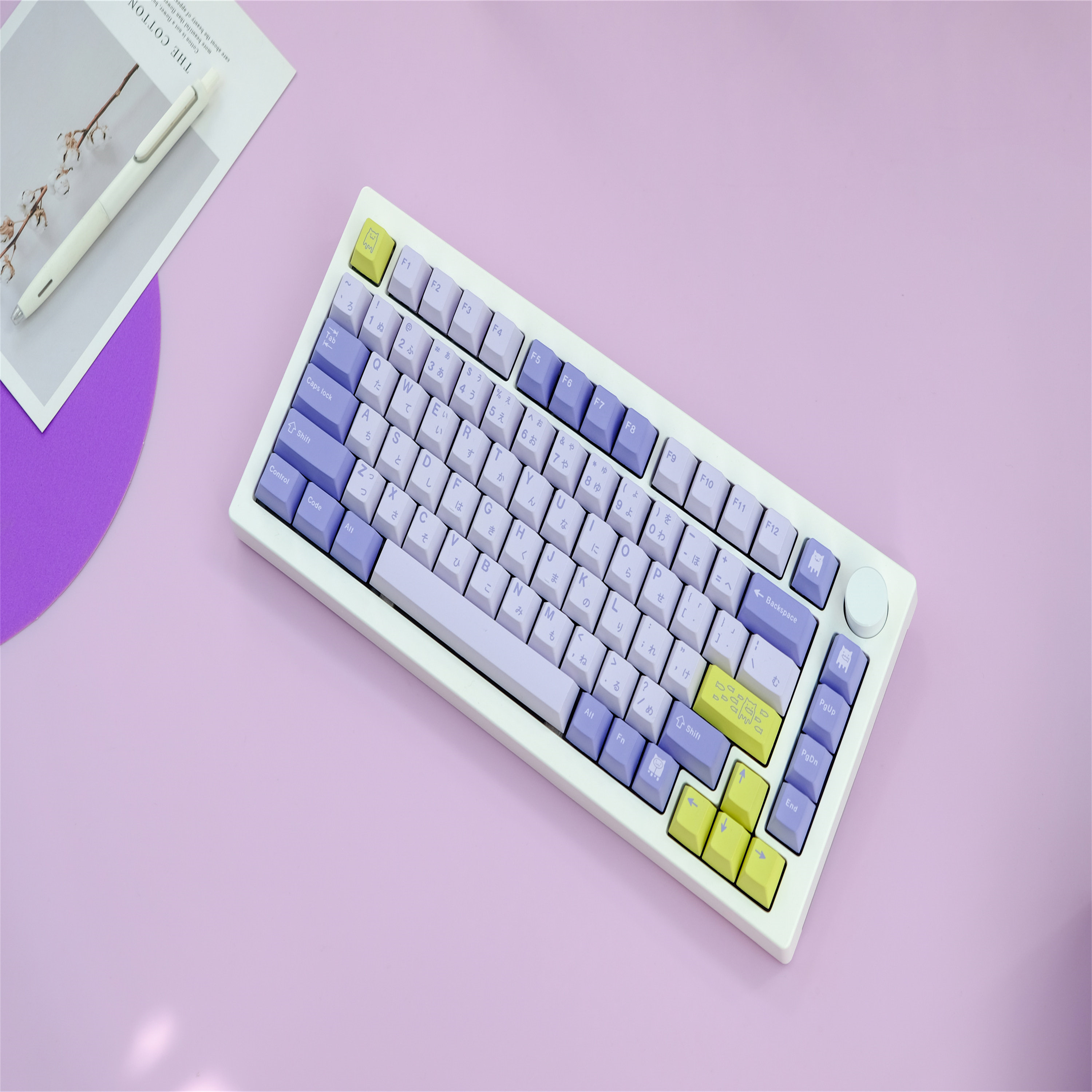 GMK Cat keycaps 129 Keys keycaps Cherry Profile DYE-SUB Personalized ...