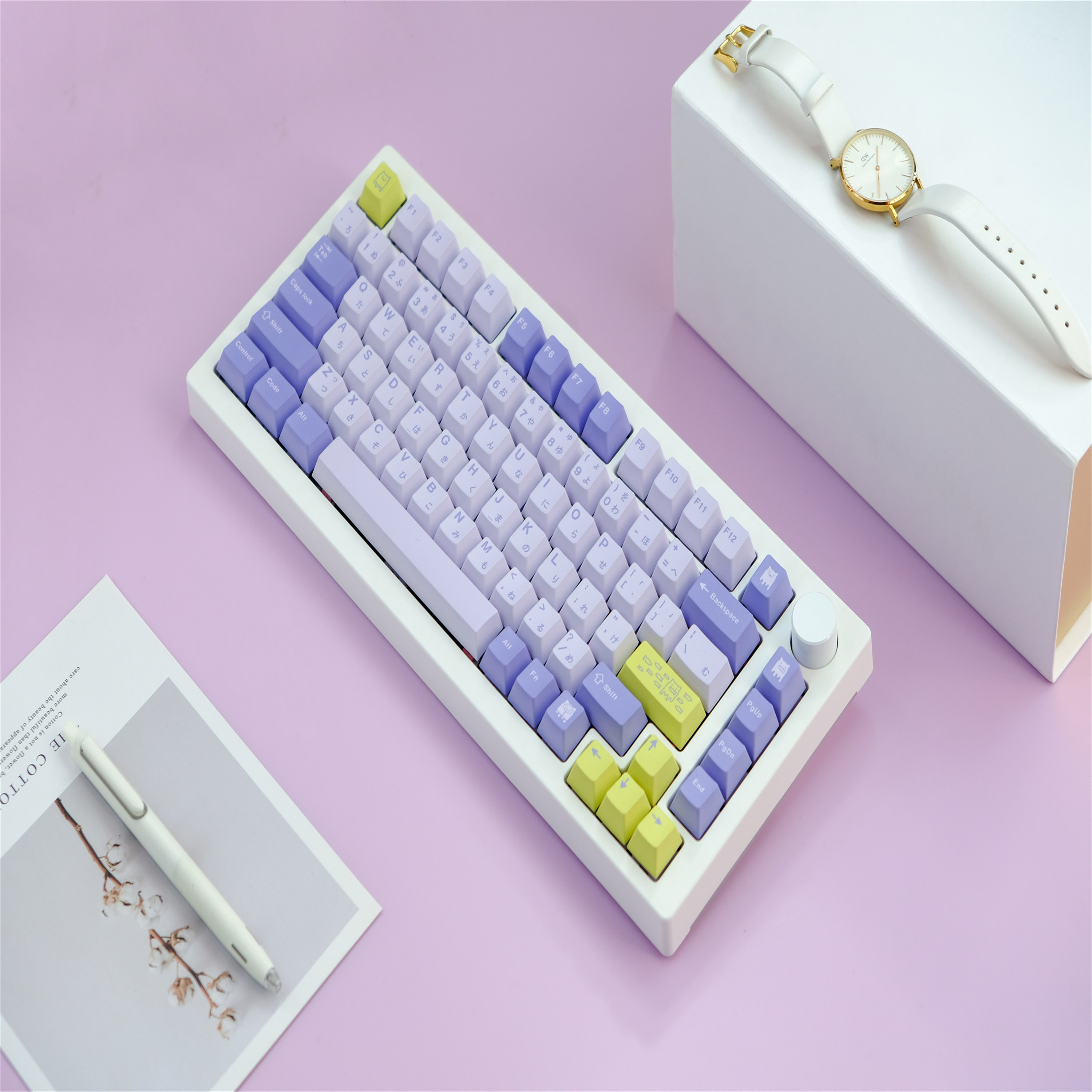 GMK Cat keycaps 129 Keys keycaps Cherry Profile DYE-SUB Personalized ...