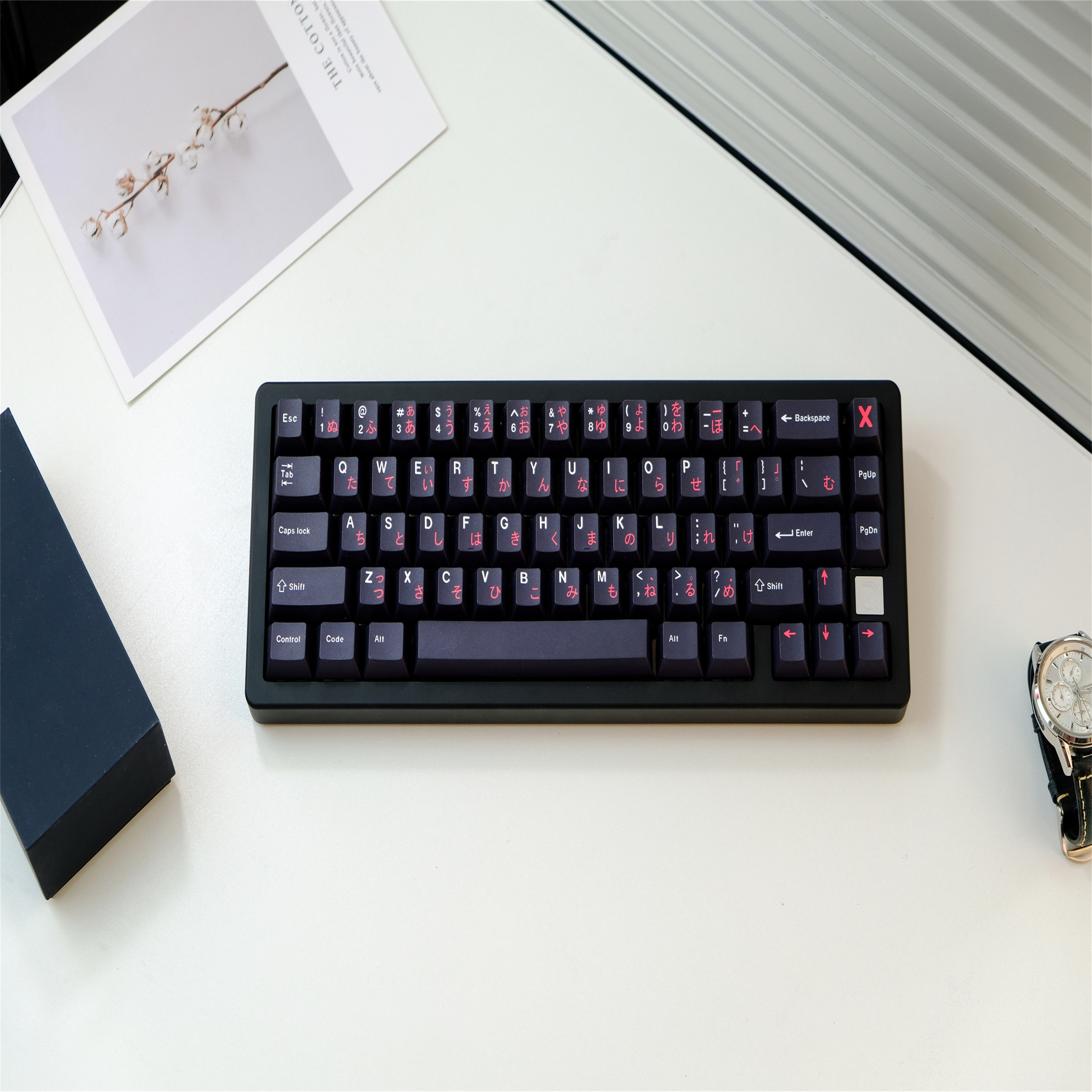 GMK WOB Red Japanese keycaps 129 Keys keycaps Cherry Profile DYE-SUB ...
