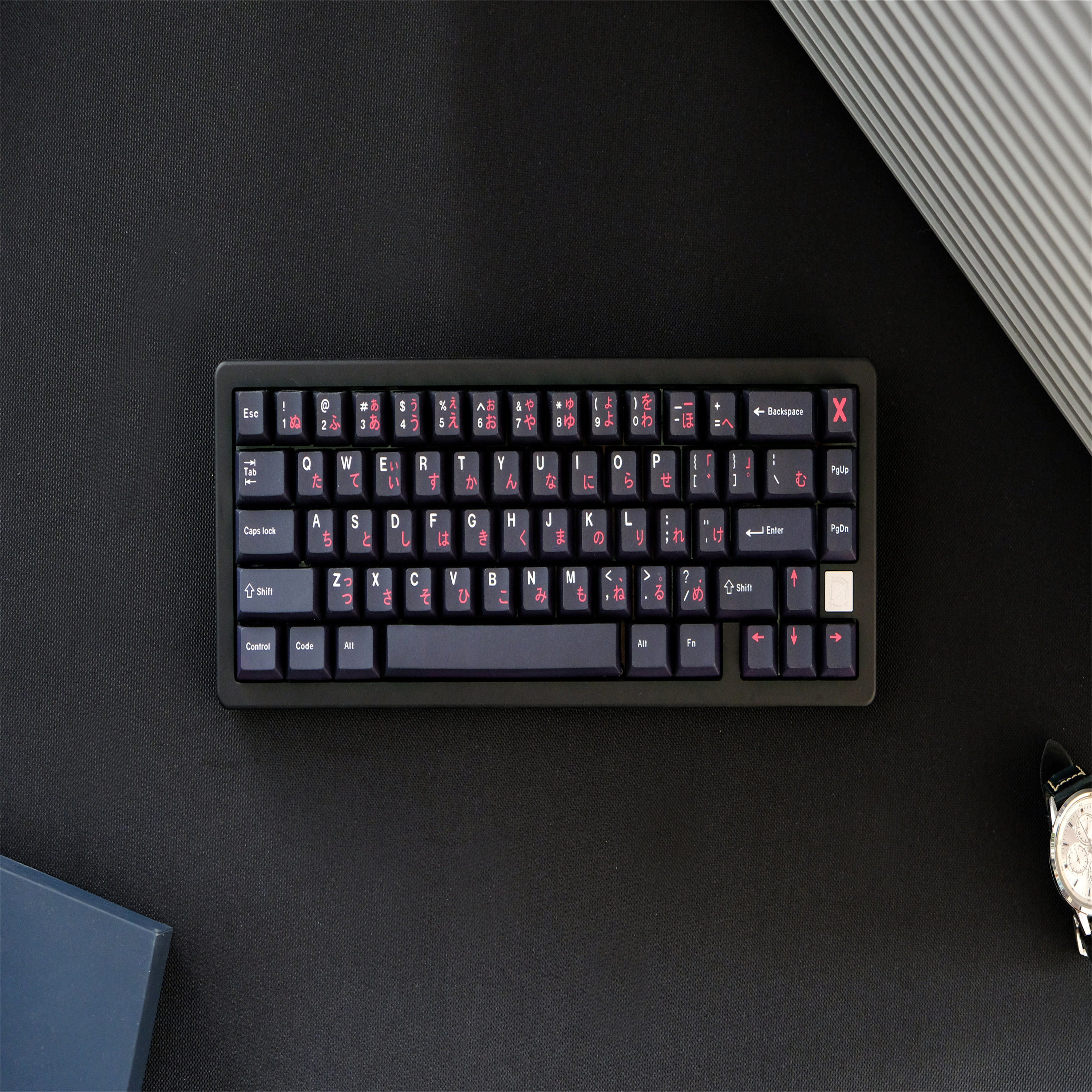 GMK WOB Red Japanese keycaps 129 Keys keycaps Cherry Profile DYE-SUB ...