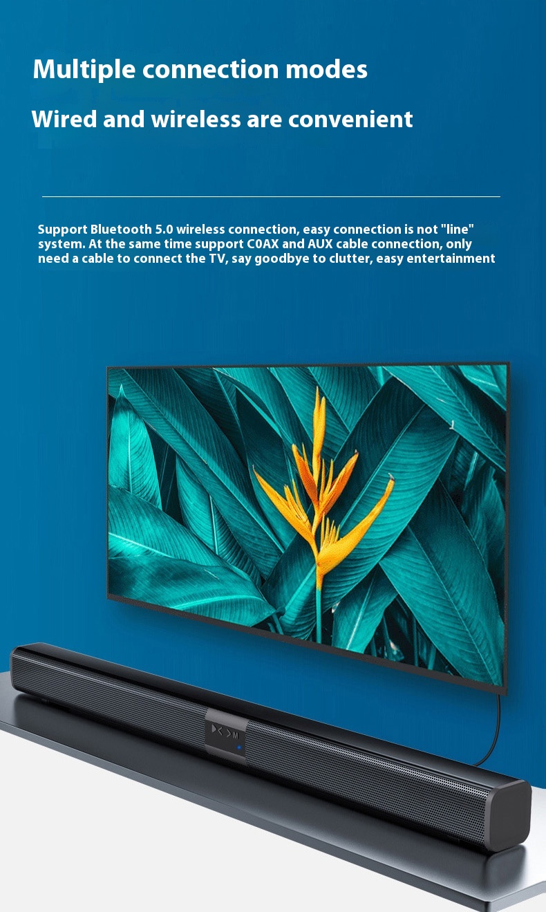 Echo wall soundbar sound bar long TV speaker wireless home theater ...