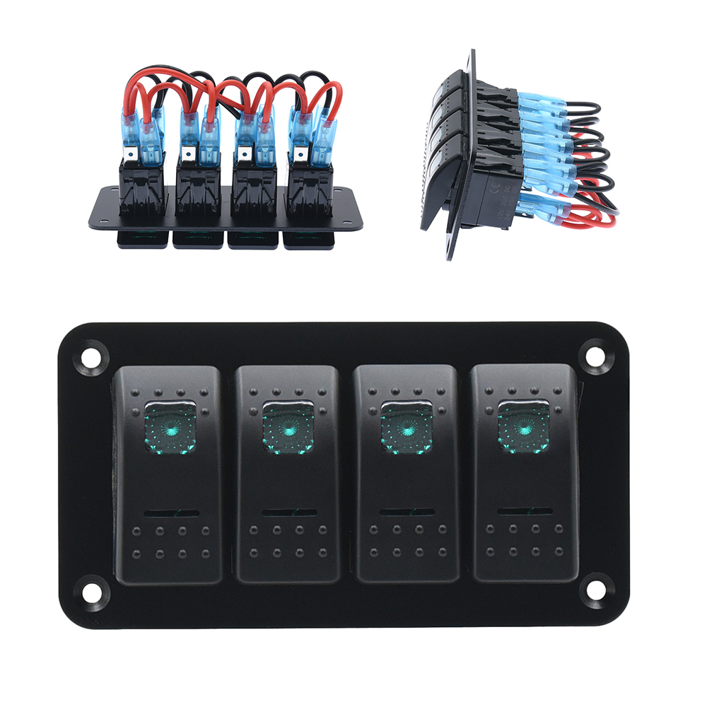 🔥Ship from Malaysia🔥3/4/6/8 Gang Rocker Switch Panel Waterproof with ...
