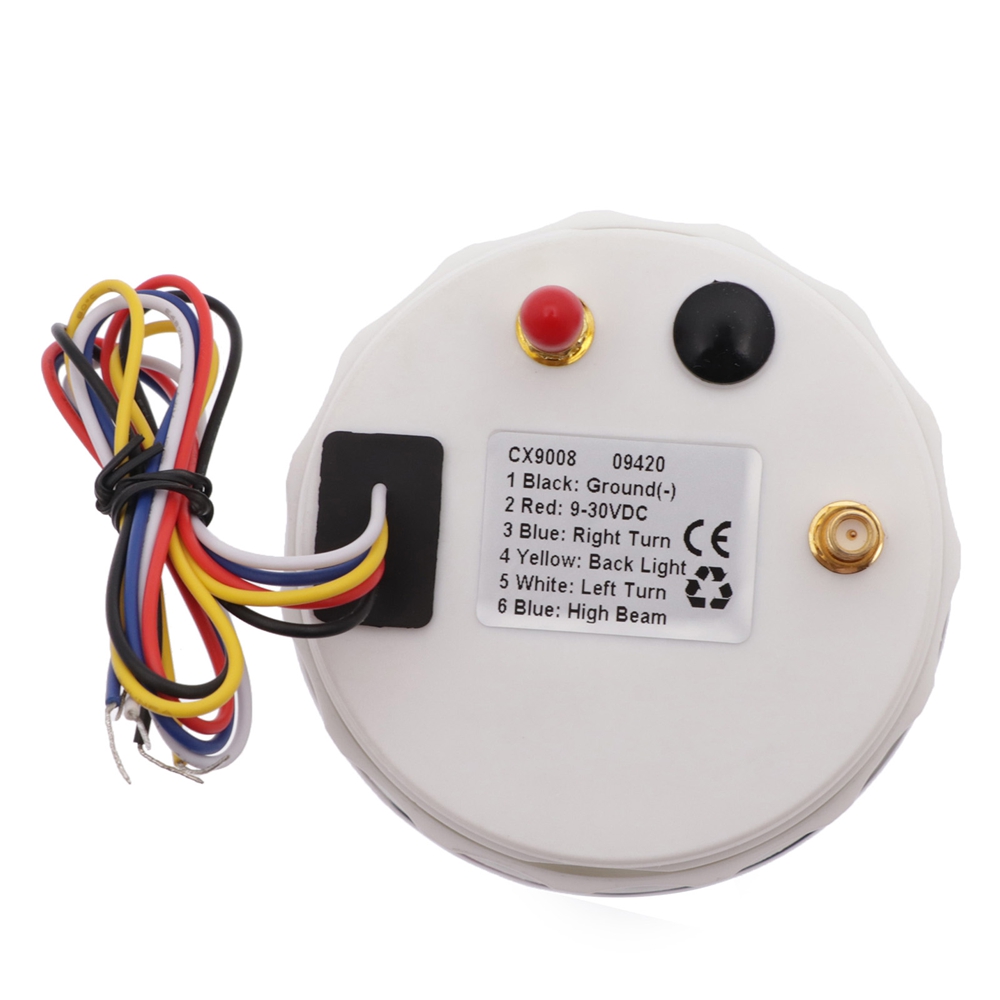 85mm Motorcycle Car GPS Speedometer 200km/h Speedometer Gauge with Red ...