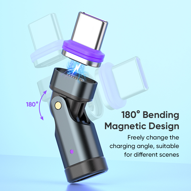 New 16Pin 240W Magnetic Type-C PD Adapter, QC3.0/PD3.1, 5A Fast Charge ...