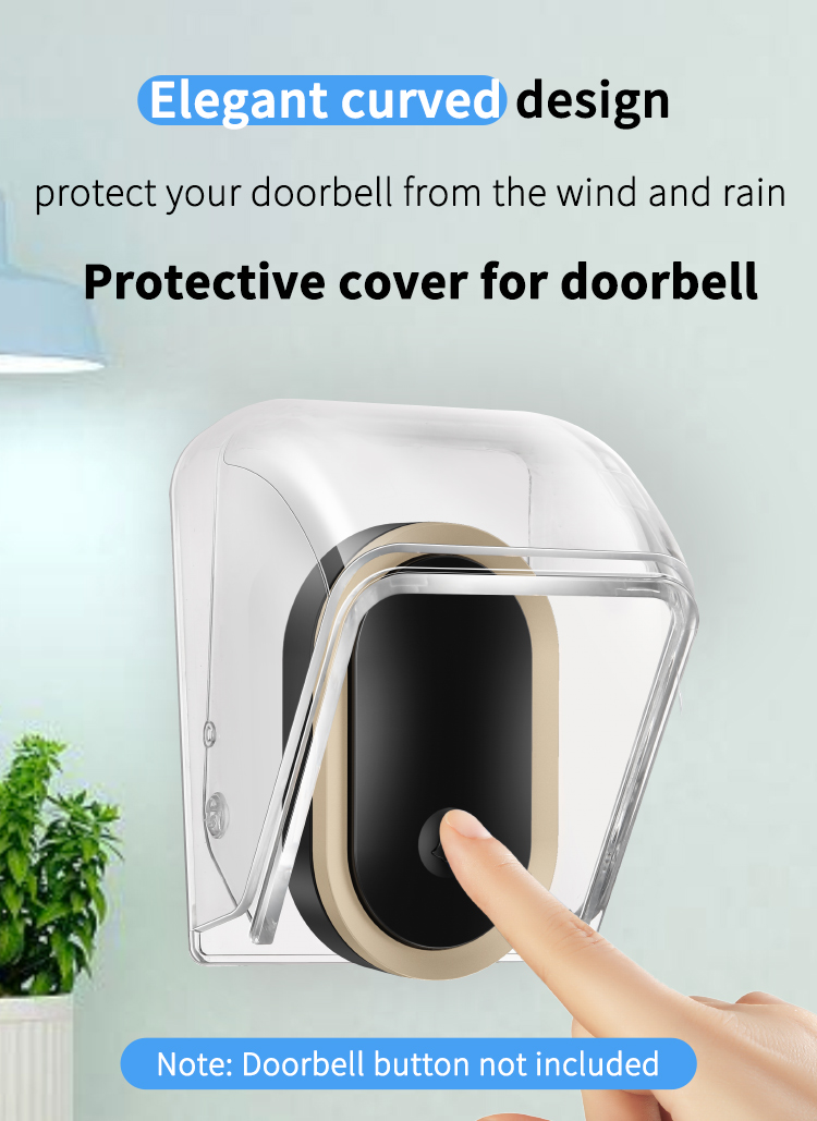Wireless Home Doorbell Waterproof Cover, Smart Doorbell Button ...