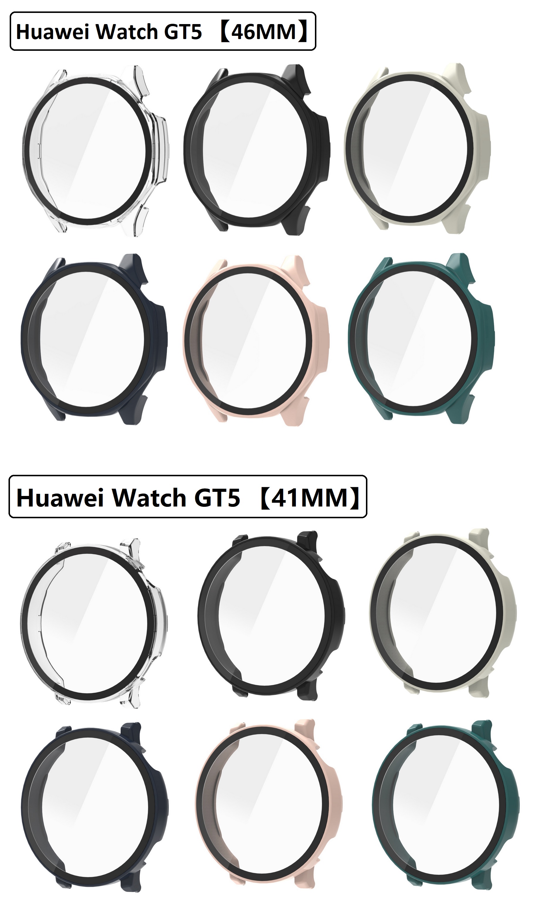 Tempered Glass Cover For Huawei watch GT 5 Case 41mm 46mm Huawei gt5 ...