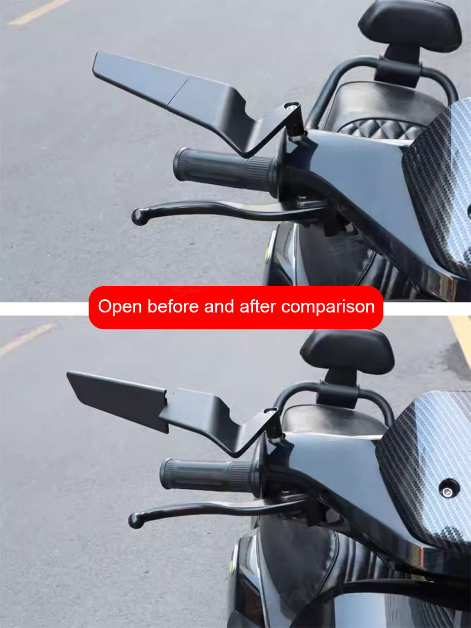 SEAMETAL Side Mirror Winglet Y15 Y16 Ex5 LC135 RS150 NVX R15 R25 Rsx ...