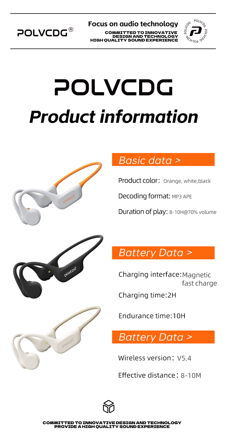 Polvcdg-X13 IPX8 Waterproof Swimming Bone Conduction Headset 32g Memory ...