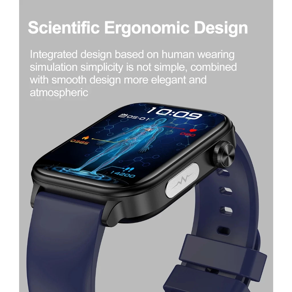 New Medical Grade ECG Smart Watch For Men Uric Acid SOS First Aid ...