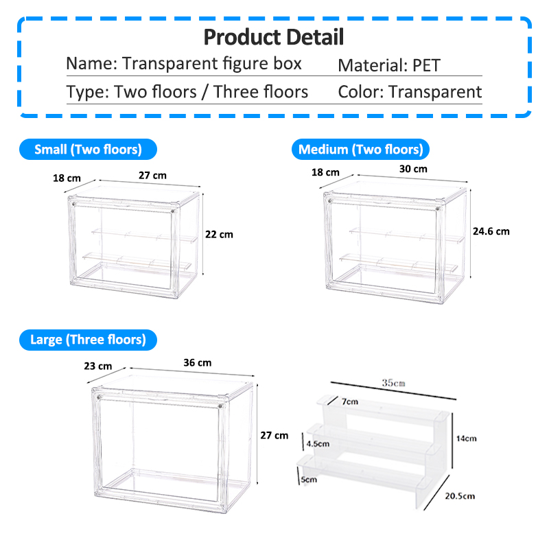 Cambond Blind Box Acrylic Display Box Transparent Blind Box Storage Box ...