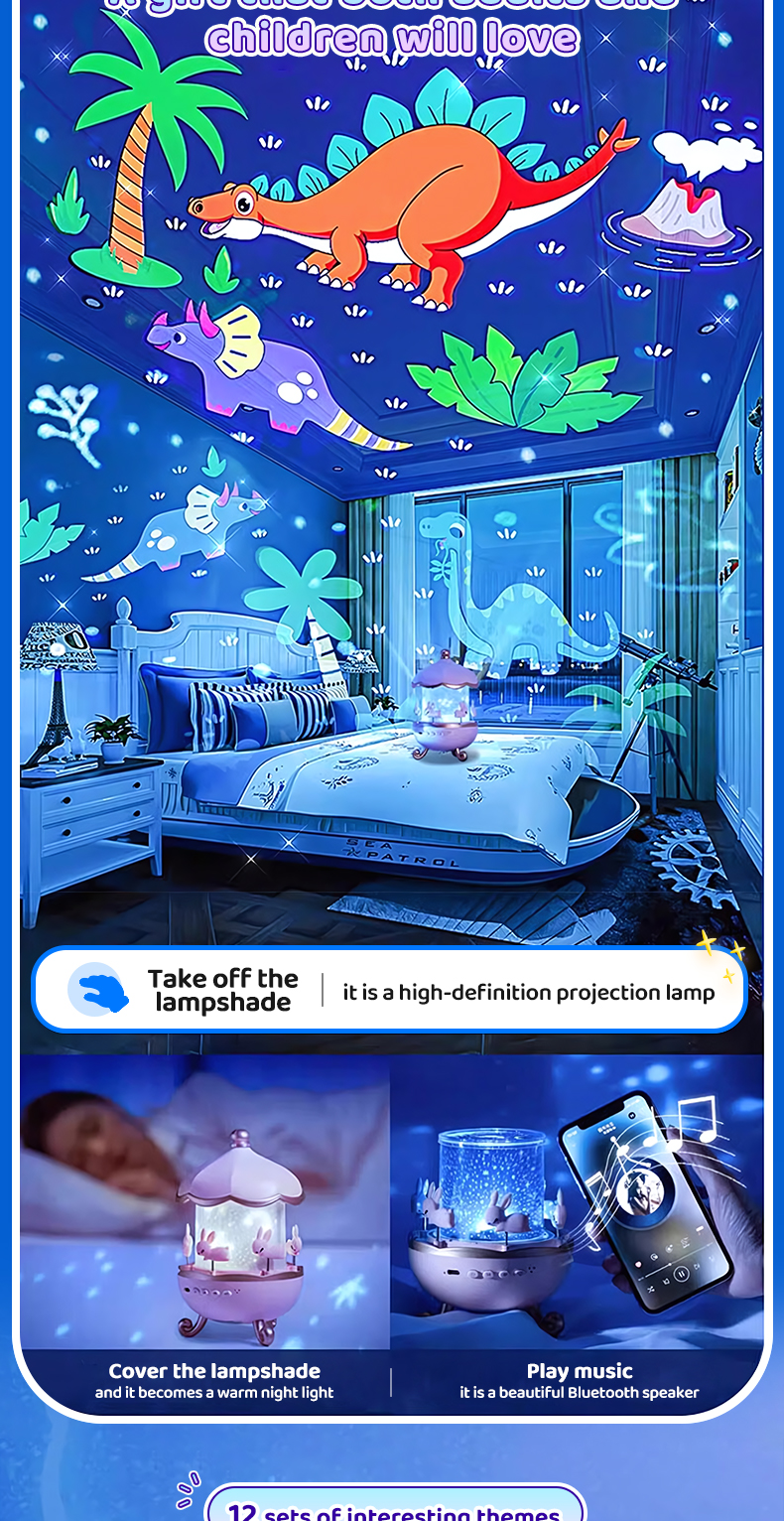 Music Box Christmas Gift For Kids Galaxy Light Projector Mainan Budak ...