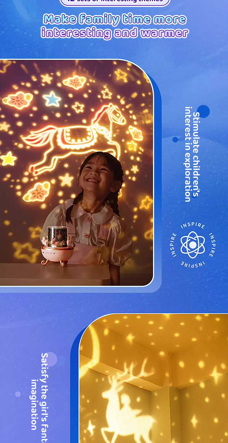 Music Box Christmas Gift For Kids Galaxy Light Projector Mainan Budak ...