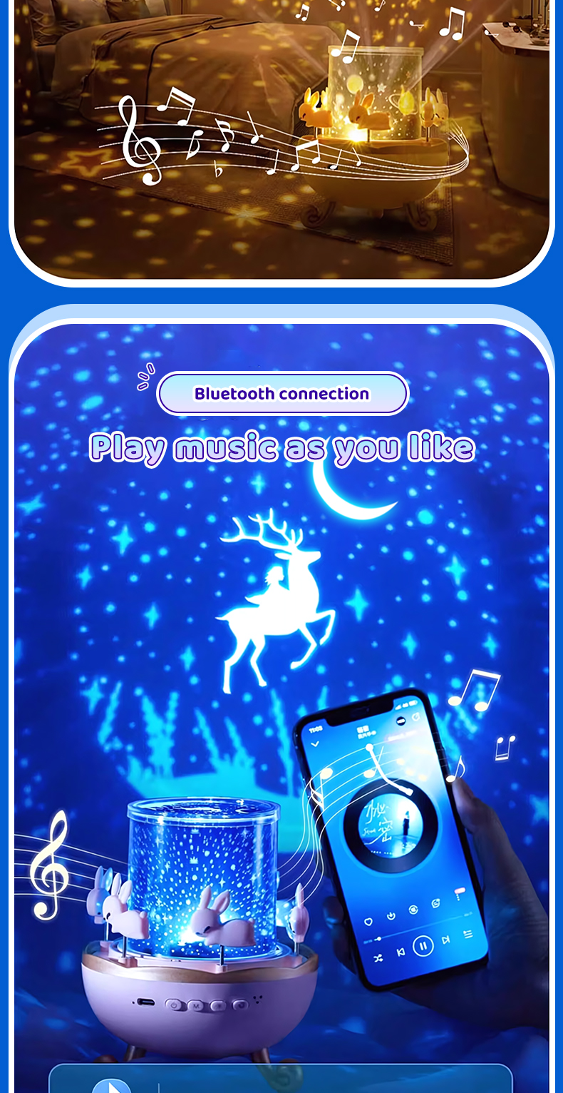 Music Box Christmas Gift For Kids Galaxy Light Projector Mainan Budak ...
