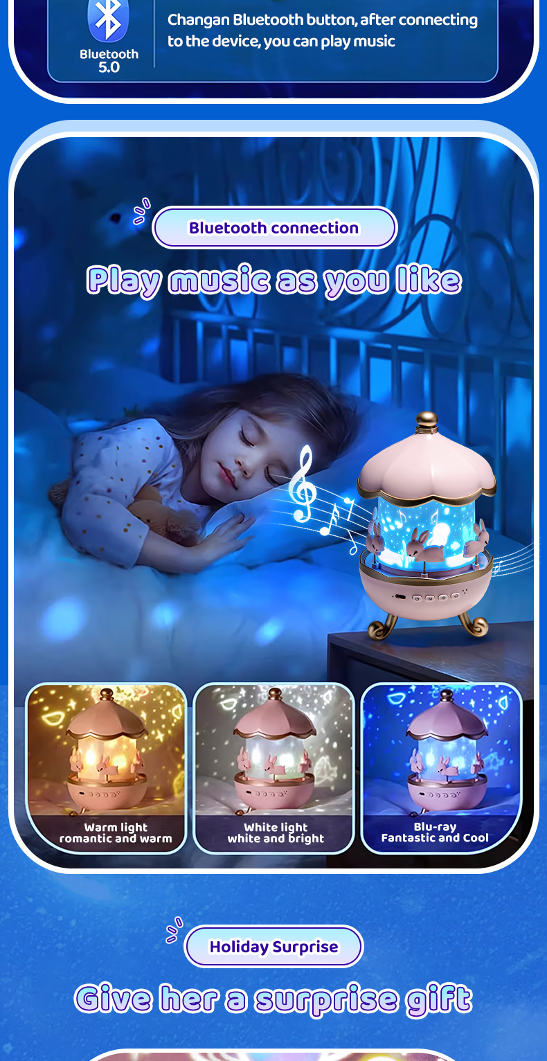 Music Box Christmas Gift For Kids Galaxy Light Projector Mainan Budak ...