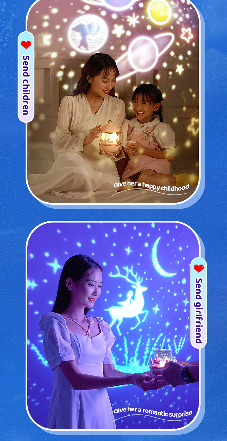 Music Box Christmas Gift For Kids Galaxy Light Projector Mainan Budak ...