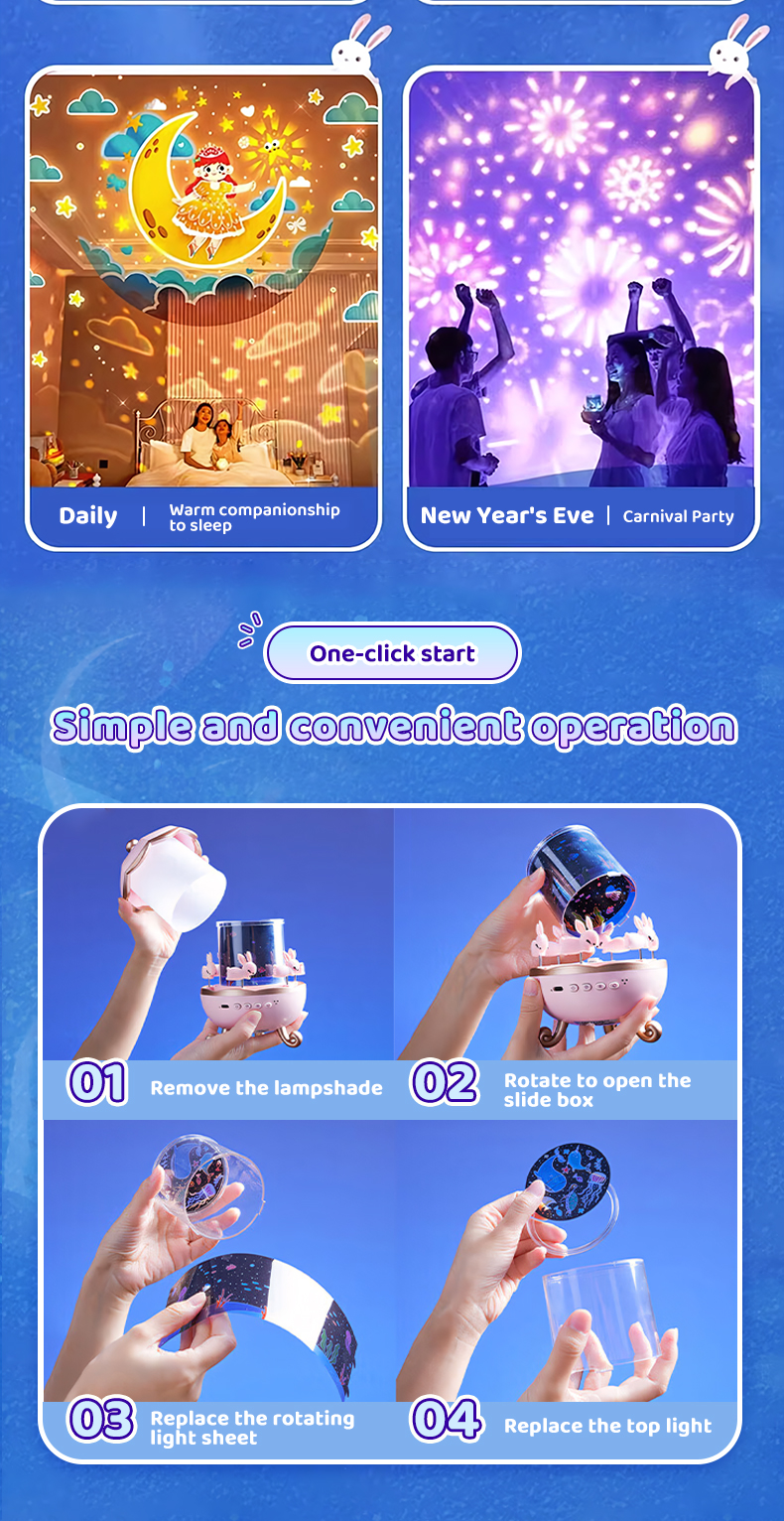 Music Box Christmas Gift For Kids Galaxy Light Projector Mainan Budak ...