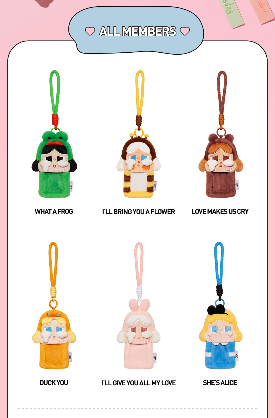 POP MART CRYBABY Crying Again Series-Card Holder Blind Box | Shopee ...