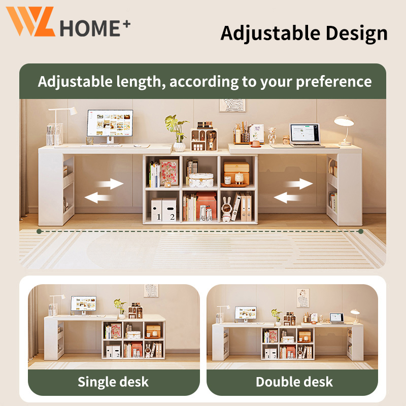 Study Table with Book Rack Meja Belajar Computer Table Home Study Desk ...