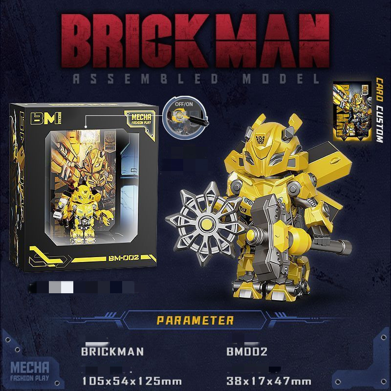 Block Toys Figure Transform Mecha Robot Building Block Assembled Model ...