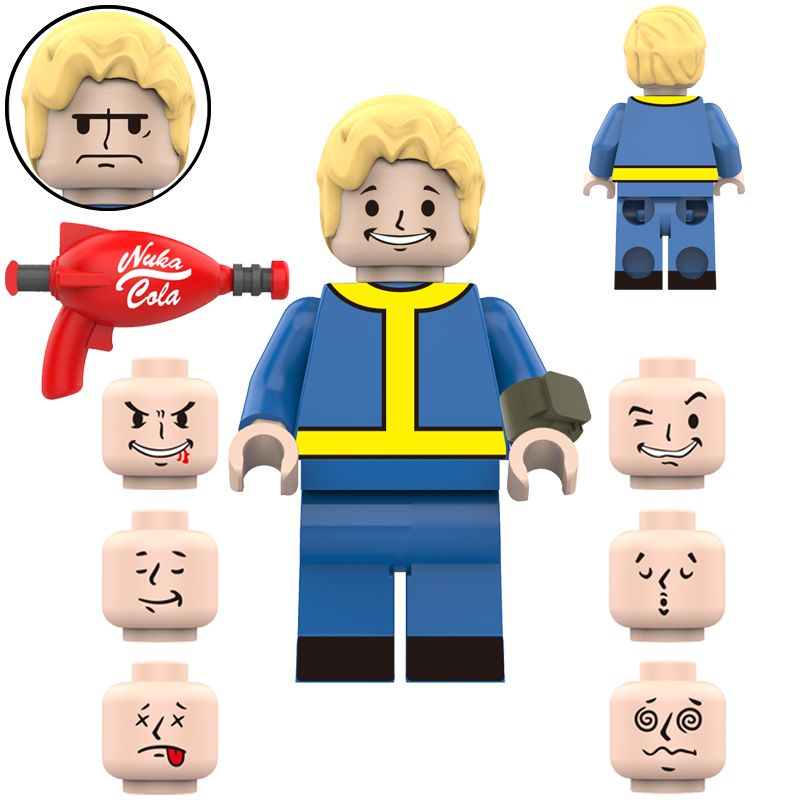 Building Block Toys Figure Fallout Shelter T60 Power Armor Vault Boy ...
