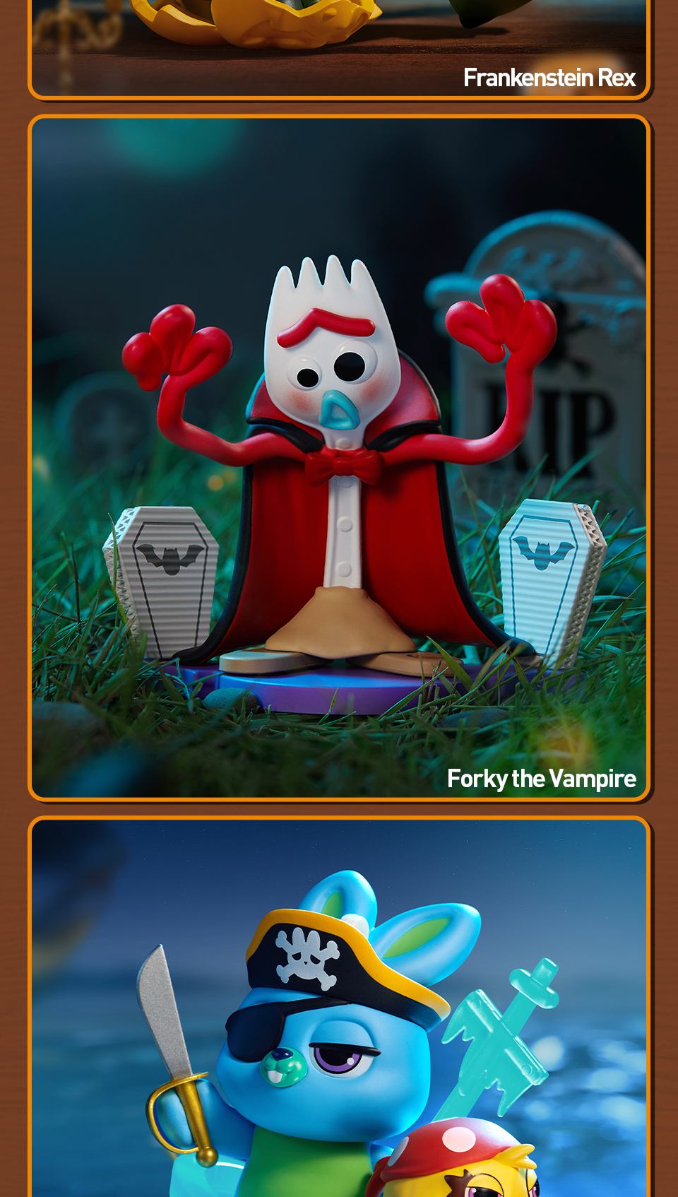 POP MART Disney/Pixar Spooky Night Series Figures Blind Box Action Toys ...