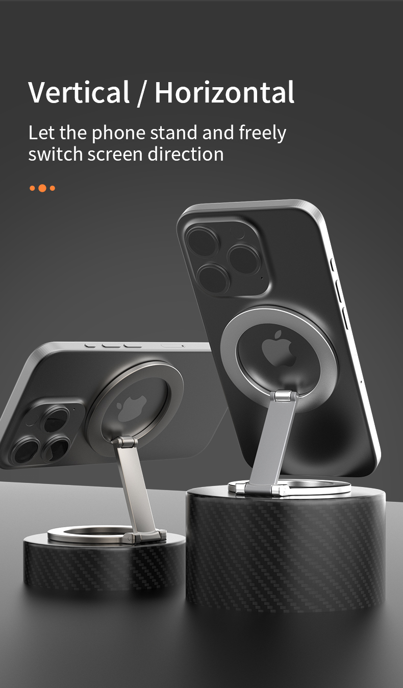Double Magnetic Cell Phone Ring Holder Compatible with iPhone 16 12 13 ...
