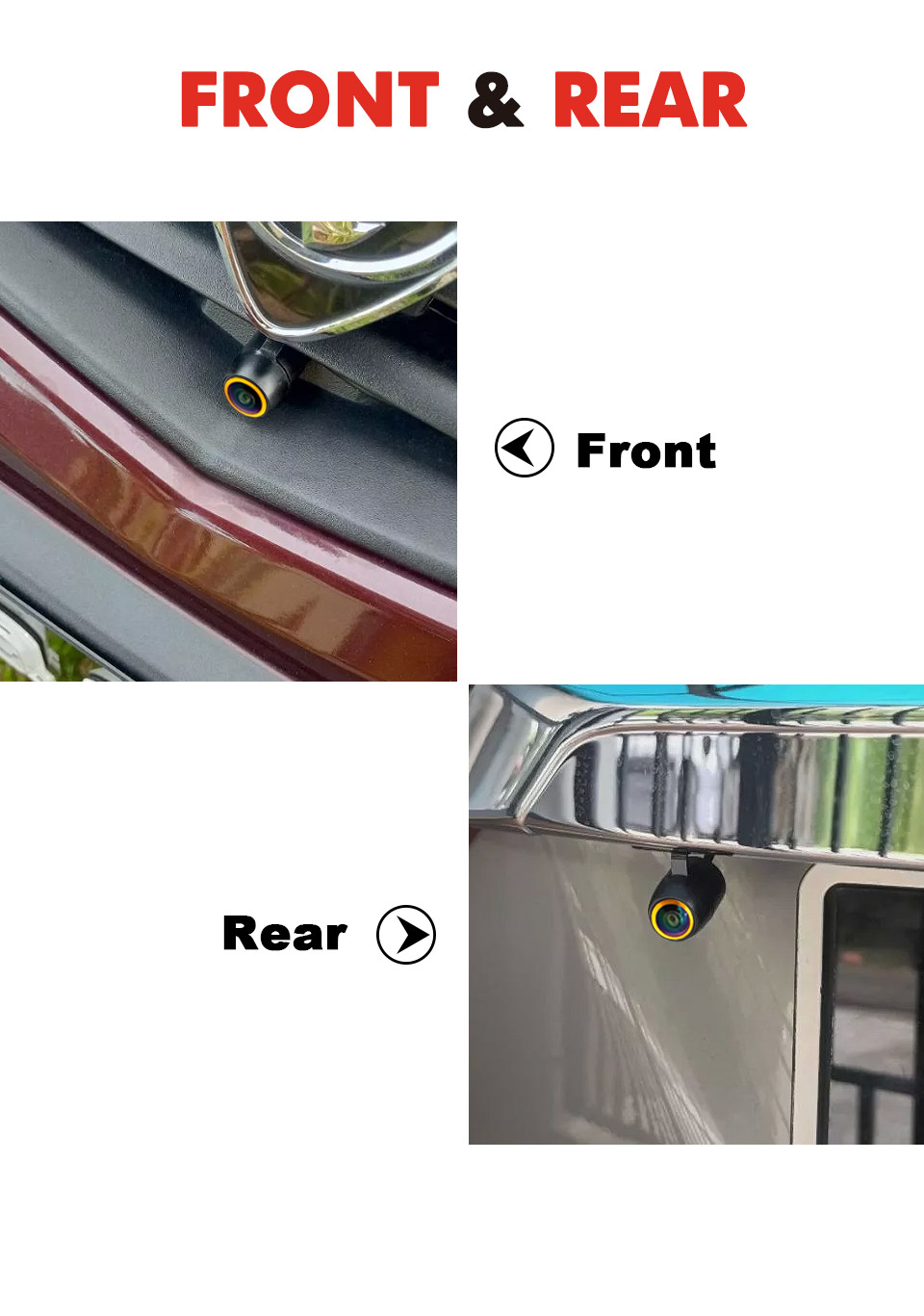 Smartour 1080P AHD Car Rear View Camera Vehicle Reverse Golden 180 ...