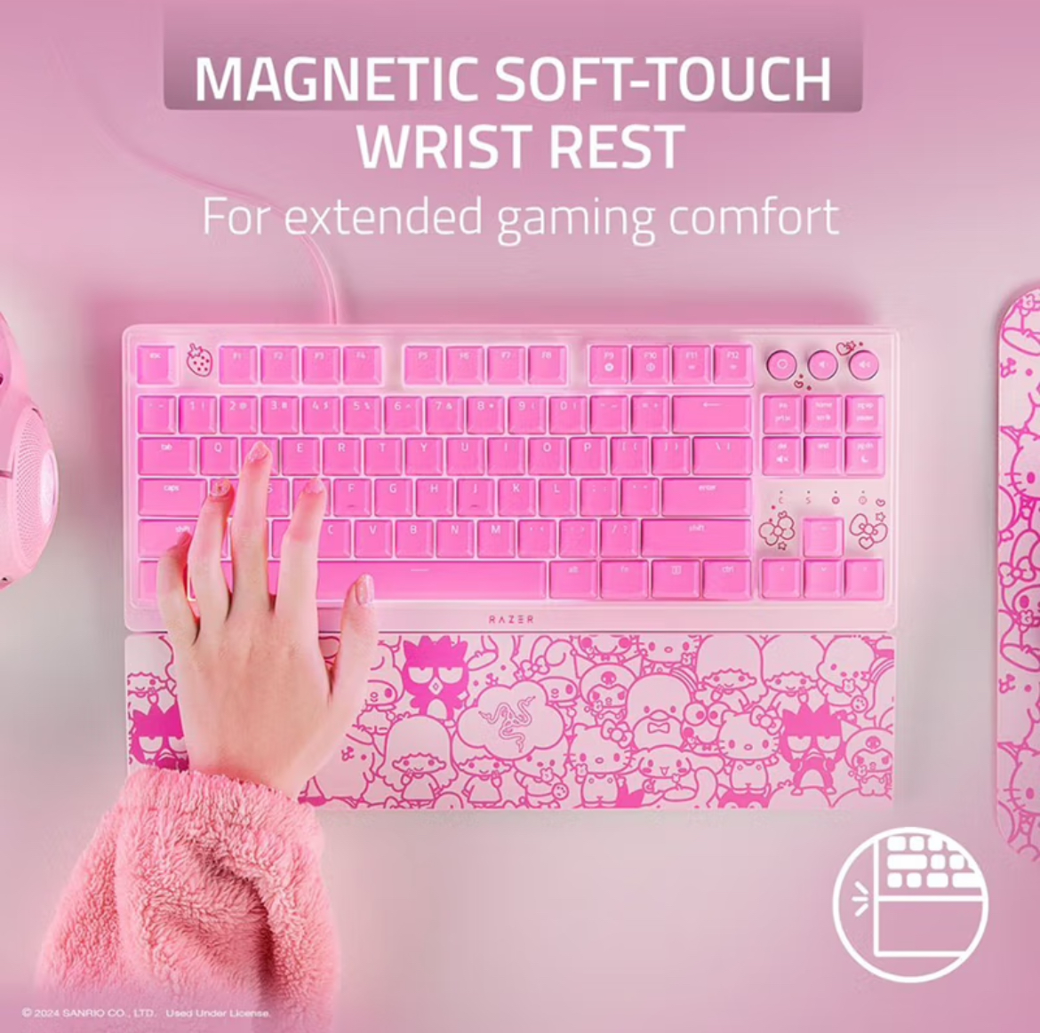 Razer Sanrio characters limited edition keyboard Sanrio Hello Kitty ...
