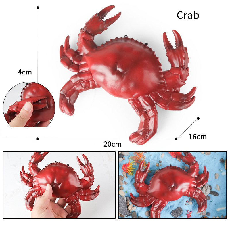 Cognitive simulation ocean animal model children soft rubber prickly ...