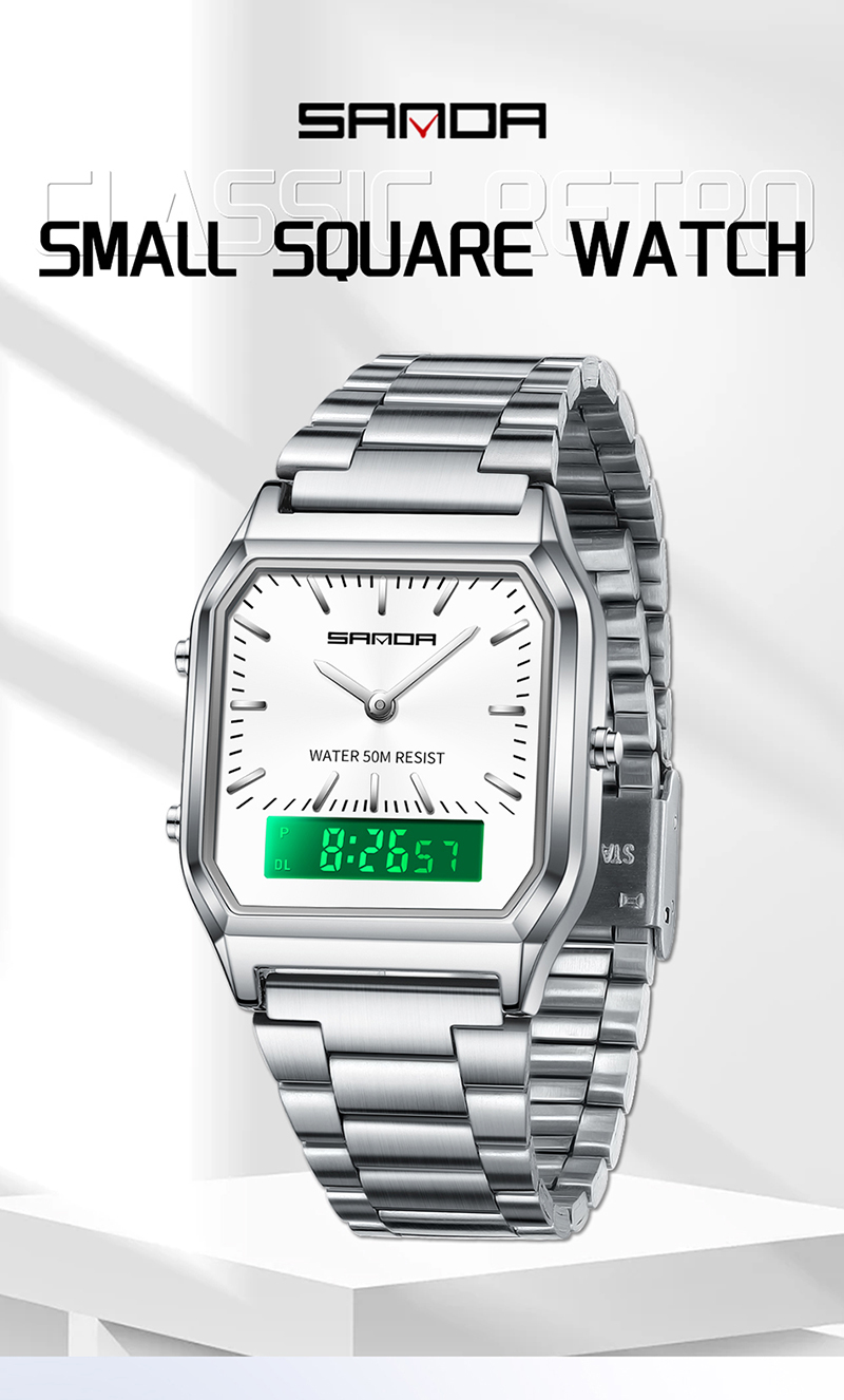 Sanda 747/in stock Waterproof Men's and Women's Fashion Quartz Watch ...