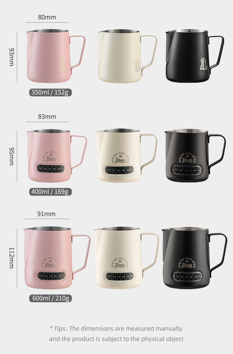 Bincoo Coffee Latter Cup Latter Jar Latter Needle Milk Frother Set Warm ...