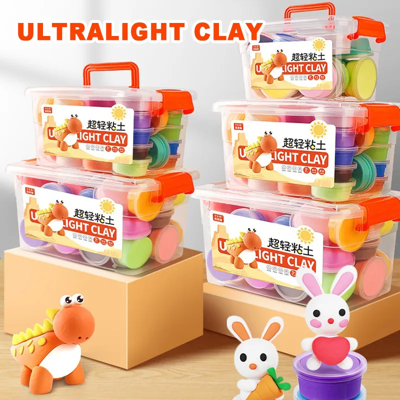 【Ready Stock】YLD 12 /24 /36 Colors Super Light Clay Set Non-Toxic ...