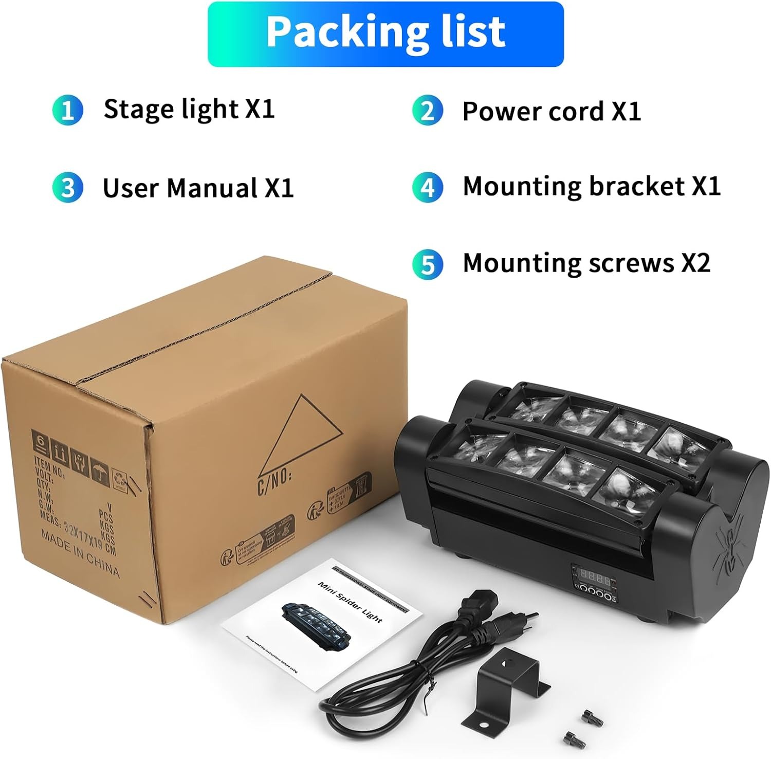 Disco lights spider beams LED moving beams shaking beams RGBW ...