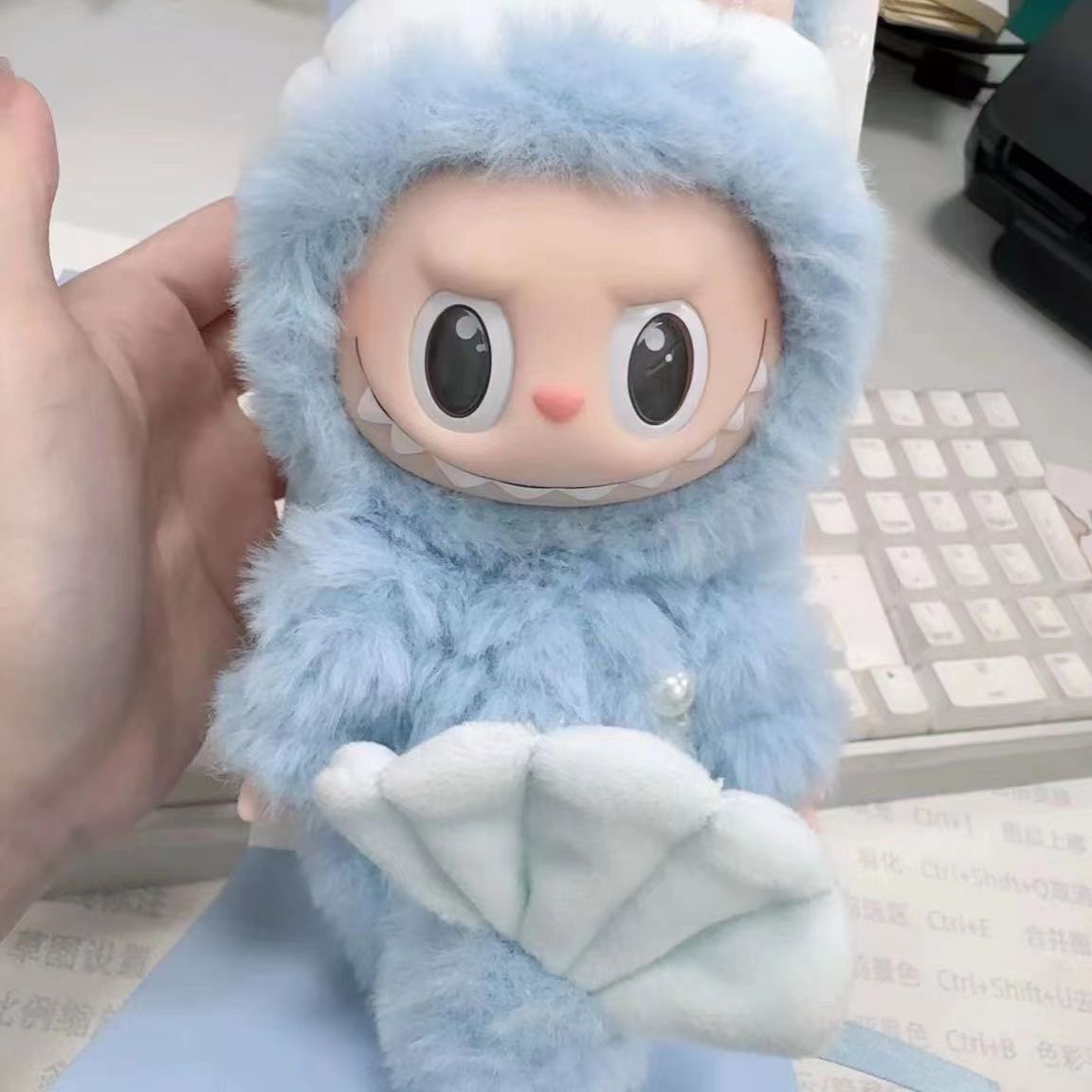 New PVC POPMART Merlion Labubu Keychain Souvenir Plush Series Best Gift ...