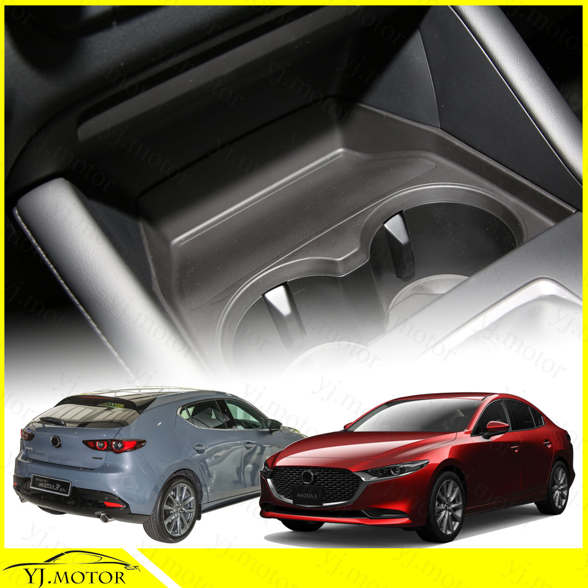 For 2019 - present Mazda 3 sedan BP Central Console Storage Box Mazda 3 ...