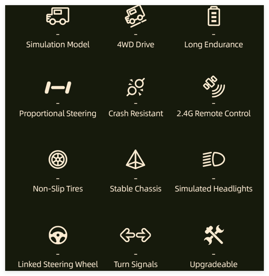 JJRC C8815 1941Mb Willys RC Truck RTR 1/10 2.4G 4WD RC Car Jeep Off ...