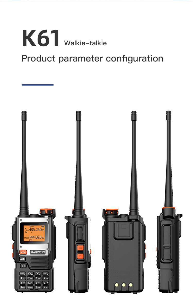 Baofeng UV-K6 walkie-talkie wireless HAM replication frequency, 999CH, C-type, DTMF,remote, NOAA ...