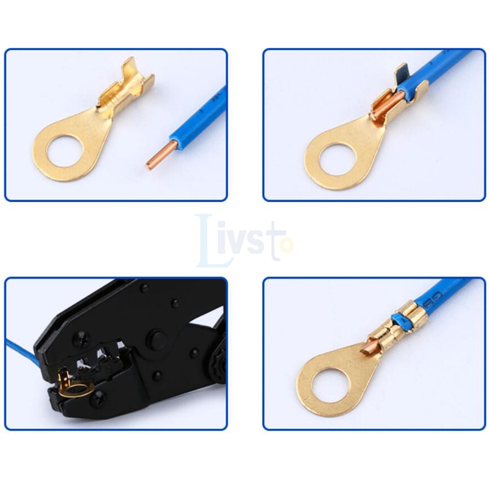 20pcs DJ431 O Type Open Barrel Wire Crimp Copper Terminal Connerctor ...