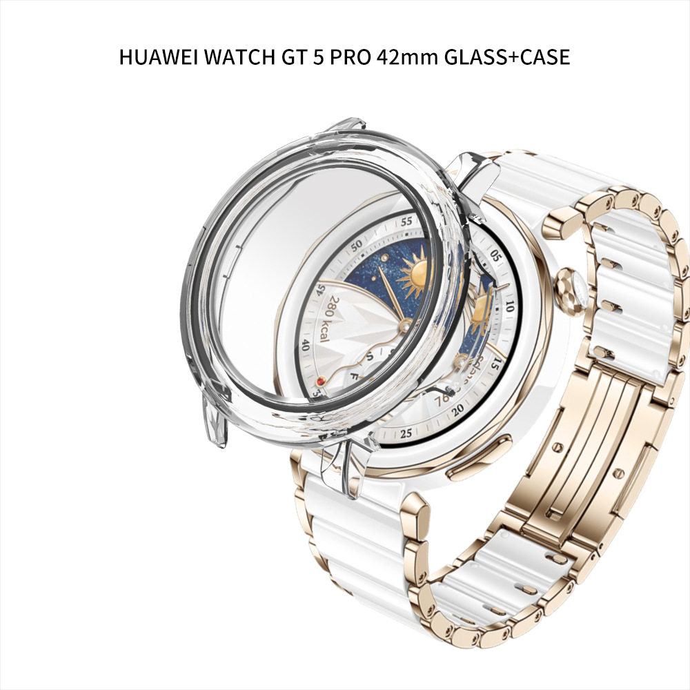 Huawei Watch GT 5 4 3 Pro 46mm Case PC Full Cover + Tempered Glass GT5 ...