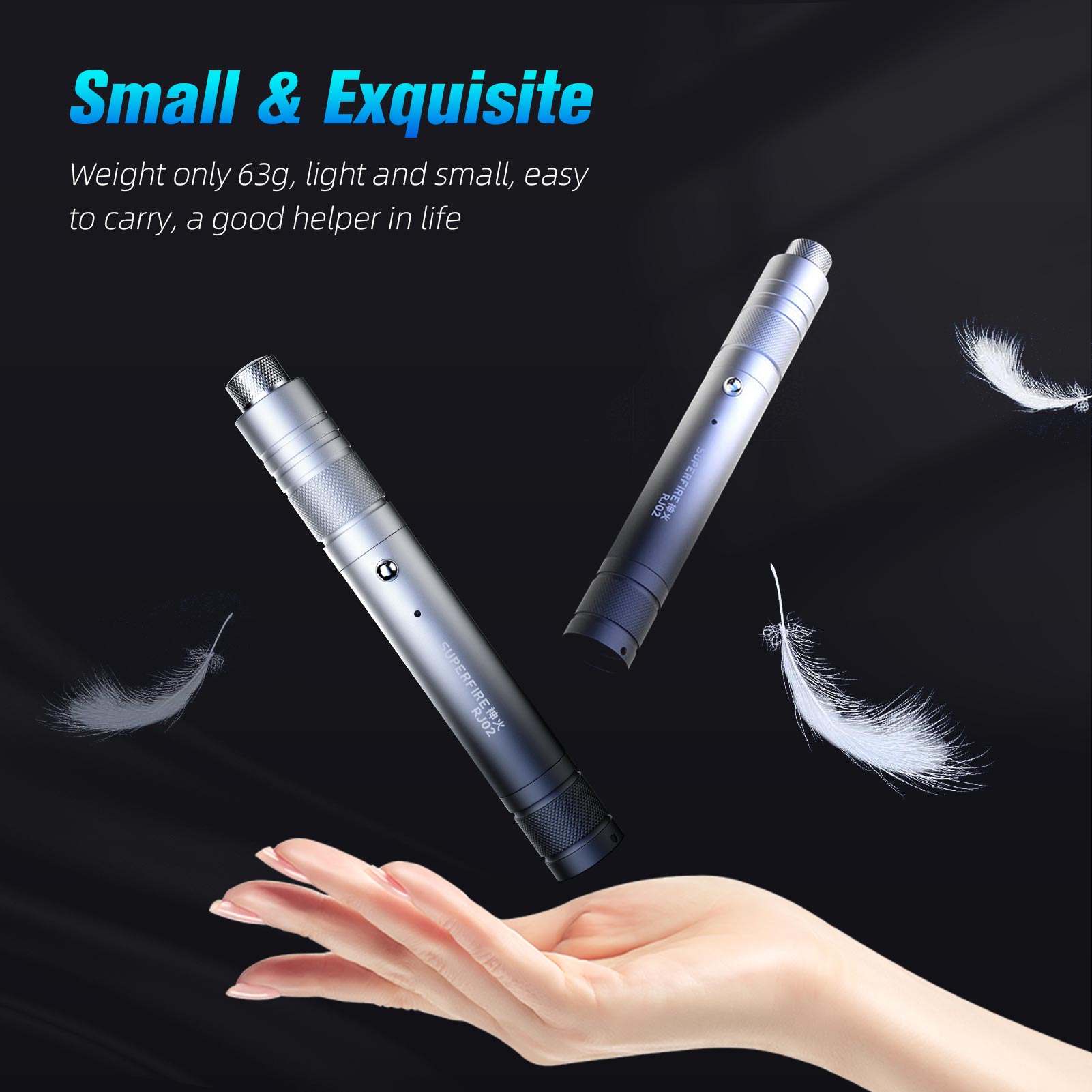 SUPERFIRE RJ02 Green Laser Torchlight Rechargeable Laser Pointer ...