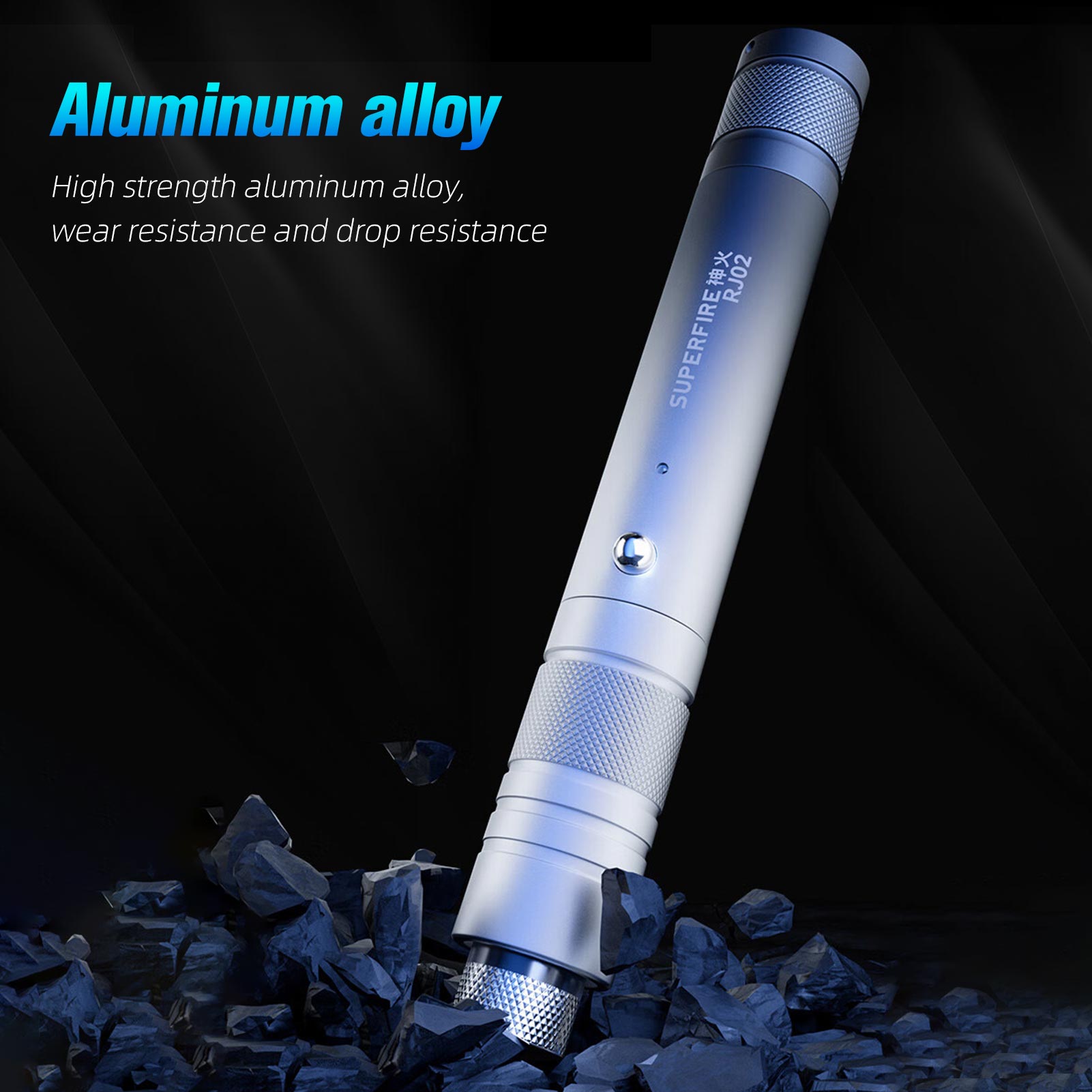 SUPERFIRE RJ02 Green Laser Torchlight Rechargeable Laser Pointer ...